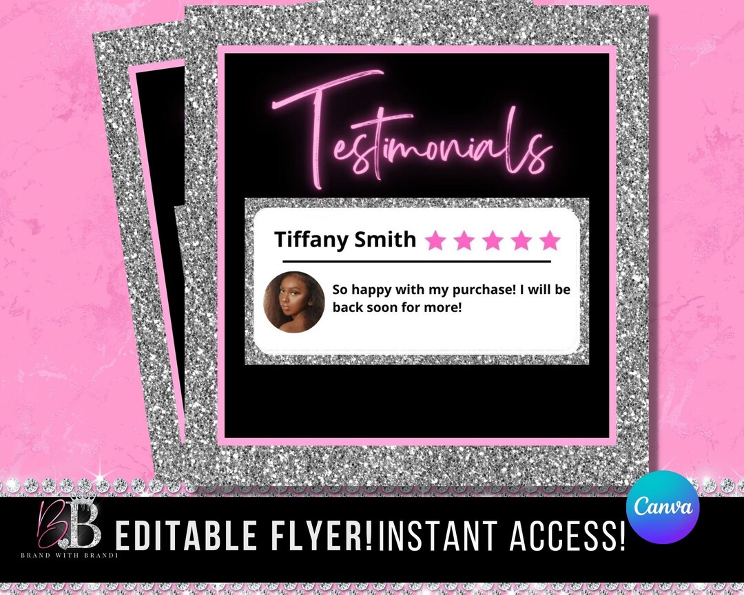 Customer Feedback Flyer, Editable Testimonials Flyer, Product Review ...