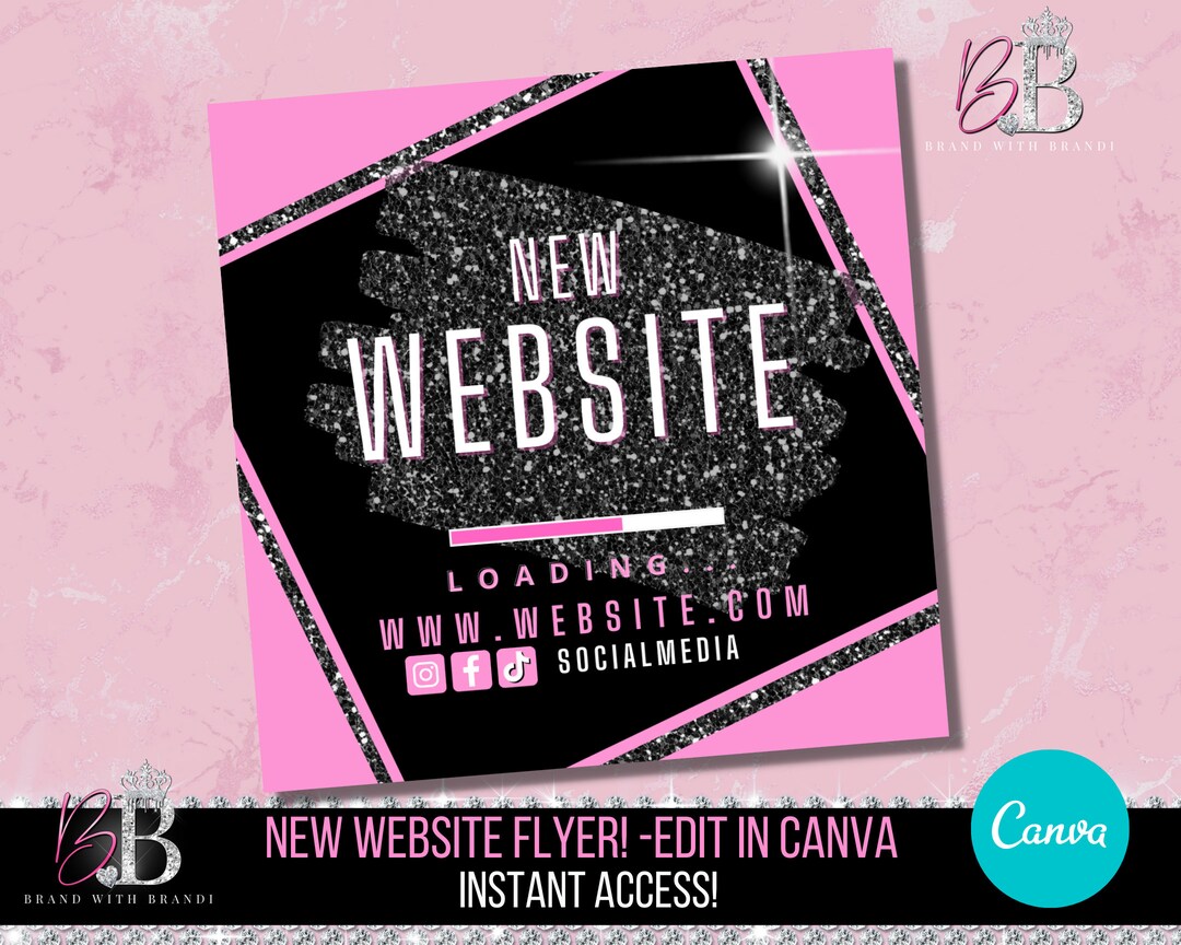Website Launching Flyer, Coming Soon Flyer, Website Launch Template ...