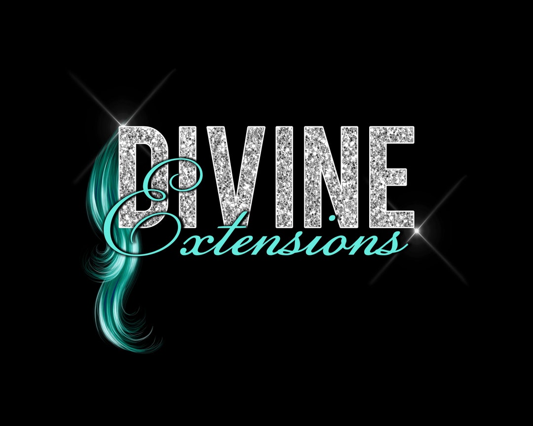 Hair Extensions Logo, Hair Logo Template, Wig Logo Design, Premade ...