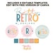 Retro Logo Design - Editable Canva Logo Template - DIY Groovy/funky ...