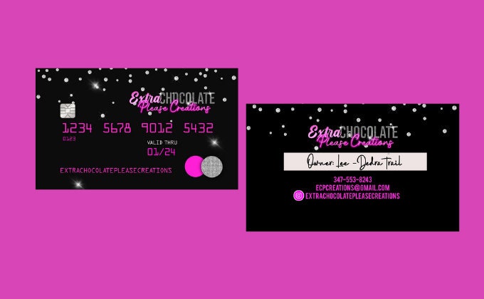 Business Card Design Custom Business Card Credit Card - Etsy