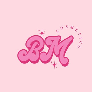 Pink Retro Logo, Funky Logo Branding Set, Beauty Logo Bundle, Boho ...