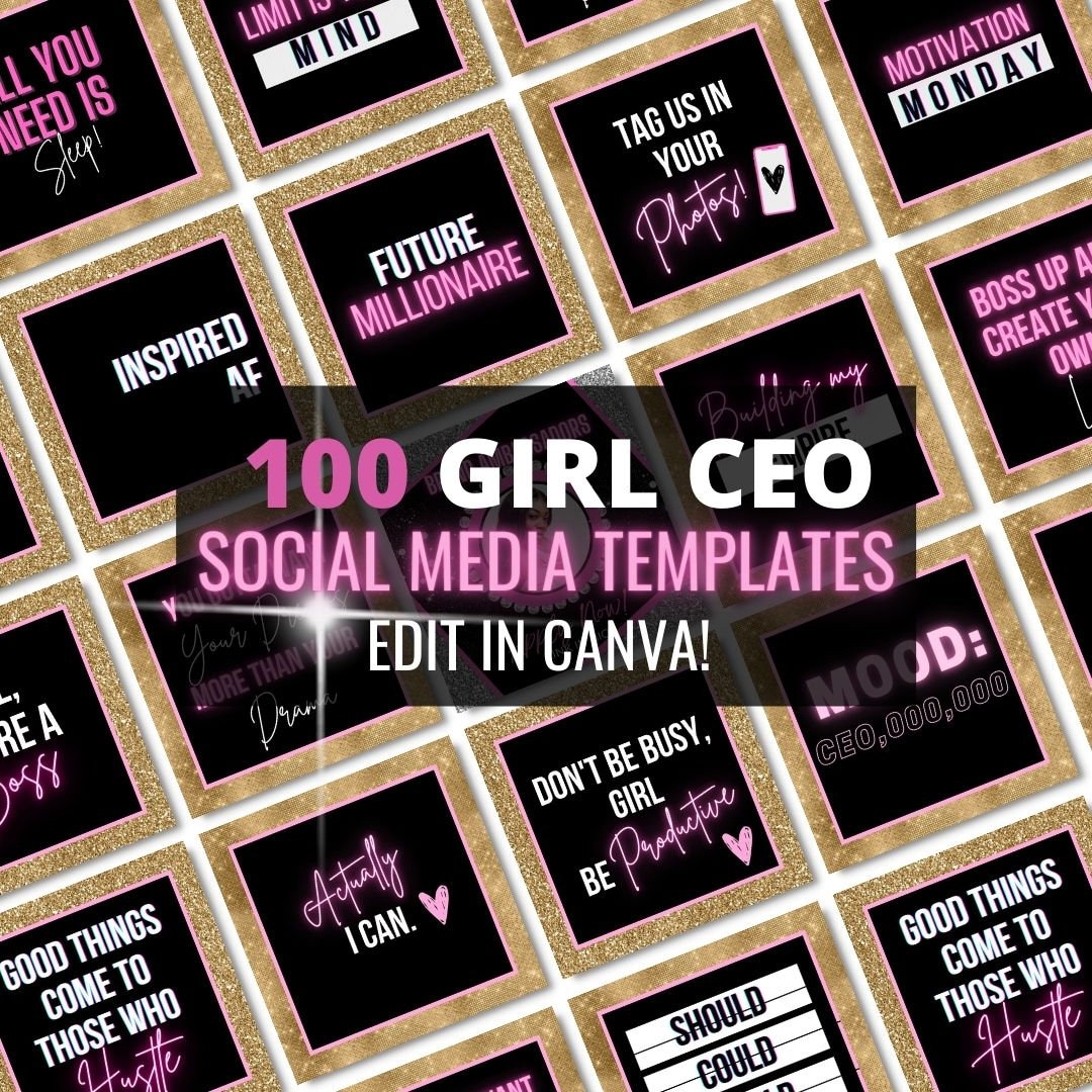 Instagram Post Templates, Instagram Post Quotes, Girl Boss Instagram ...
