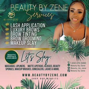Custom Flyer Design, Feminine Beauty Custom Flyer, Hair Social Media ...
