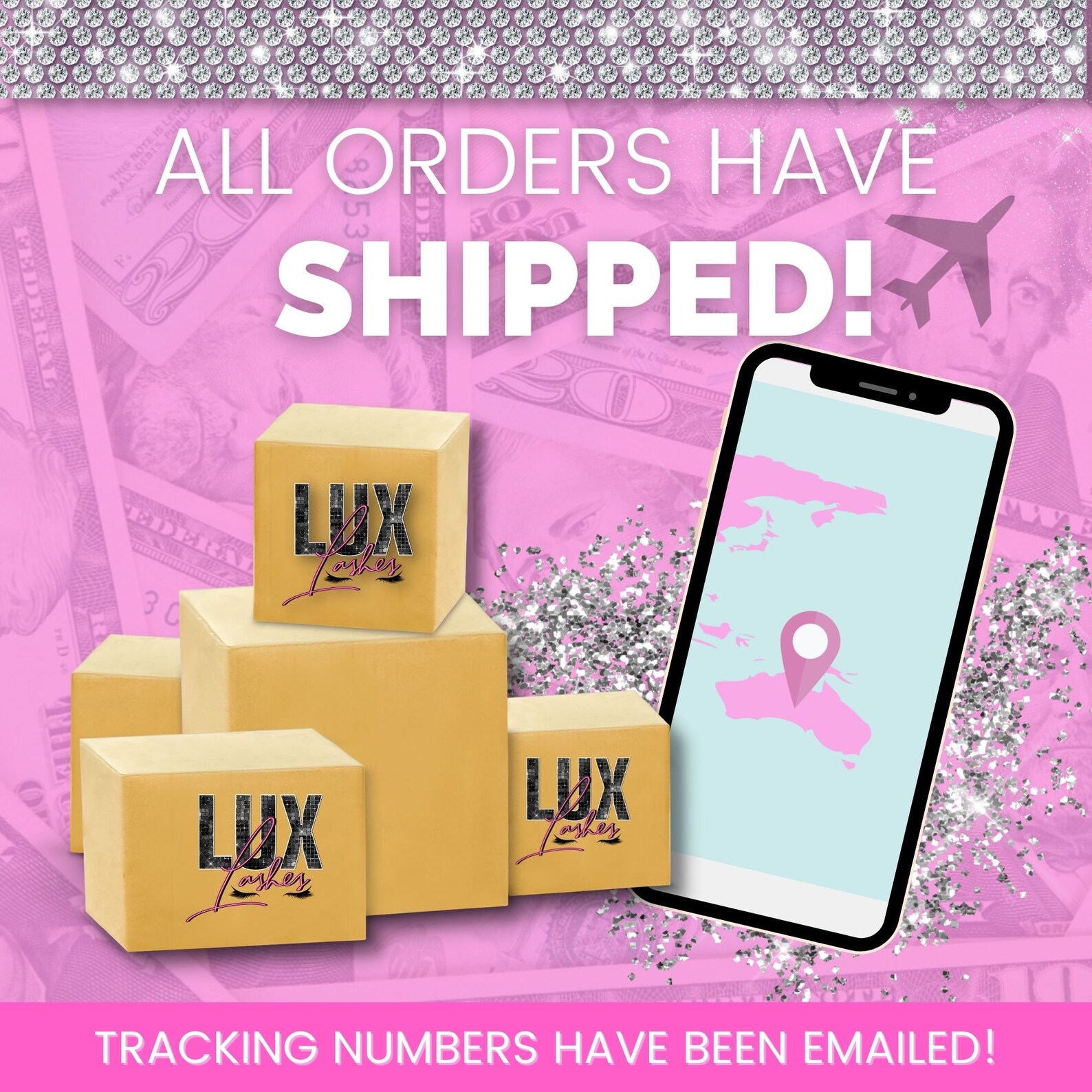 Shipping Flyer, Your Items Have Shipped Flyer, Orders Have Been Shipped ...