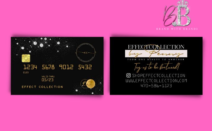 Business Card Design Custom Business Card Credit Card - Etsy