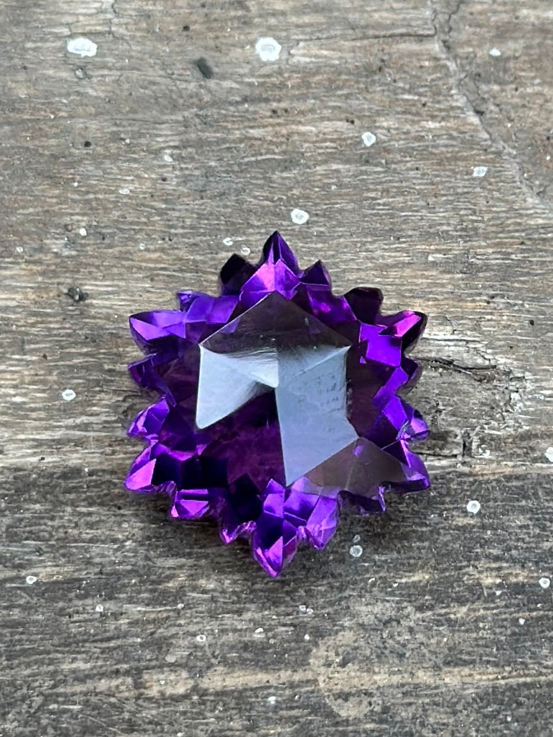 Natural Amethyst Snowflake Cut Gemstone- Purple Amethyst Making for ...