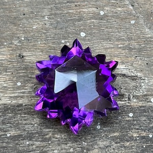 Natural Amethyst Snowflake Cut Gemstone- Purple Amethyst Making for ...