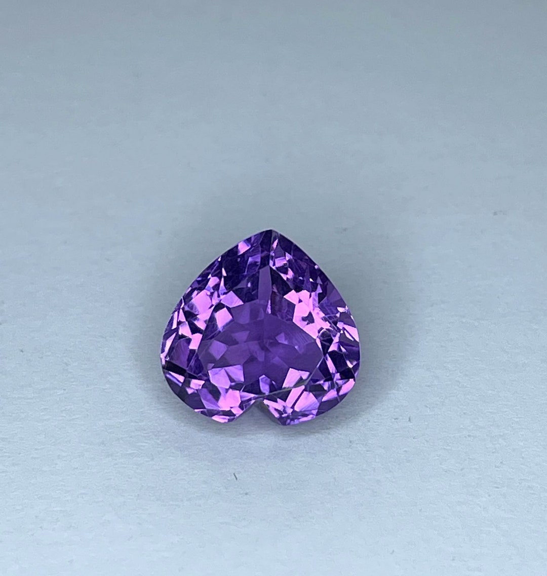Natural Amethyst Heart Shape Cut Faceted, Amethyst Loose Gemstone for ...