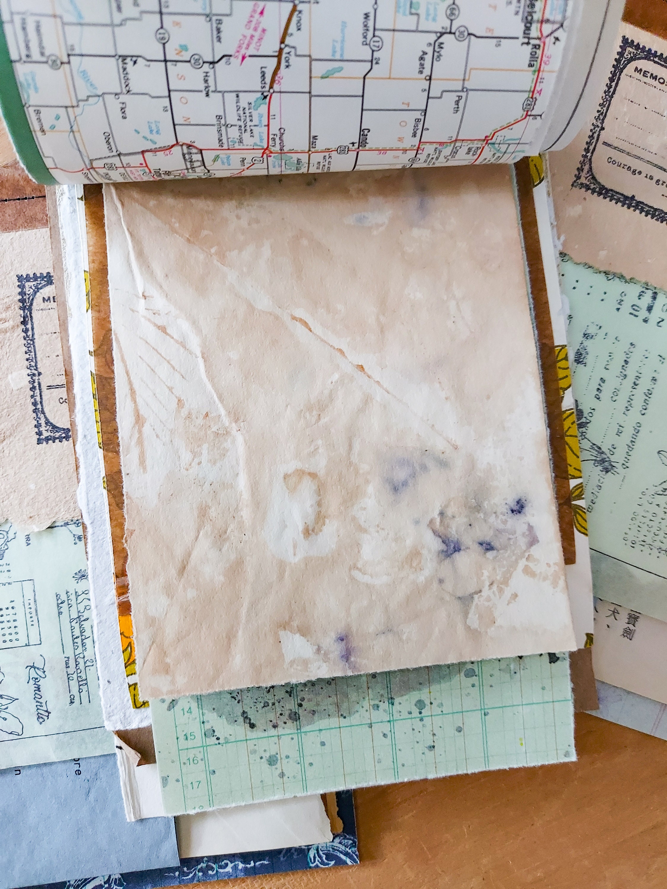 5x7 Sampler Scrap Pad - Mixed Ephemera Papers for Collaging, Junk ...