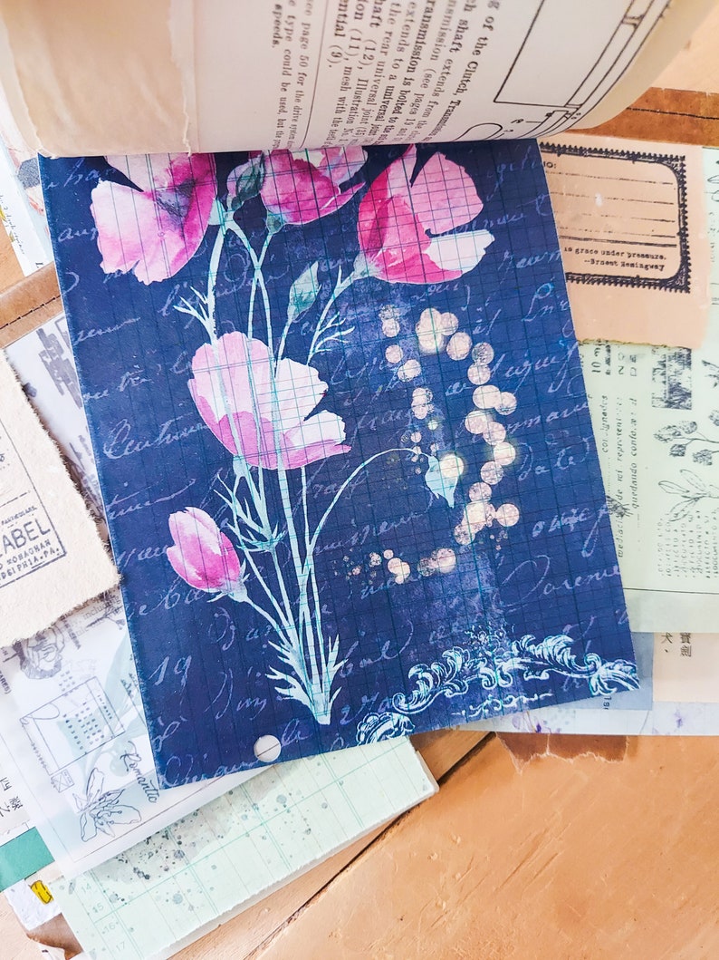 5x7 Sampler Scrap Pad - Mixed Ephemera Papers for Collaging, Junk ...