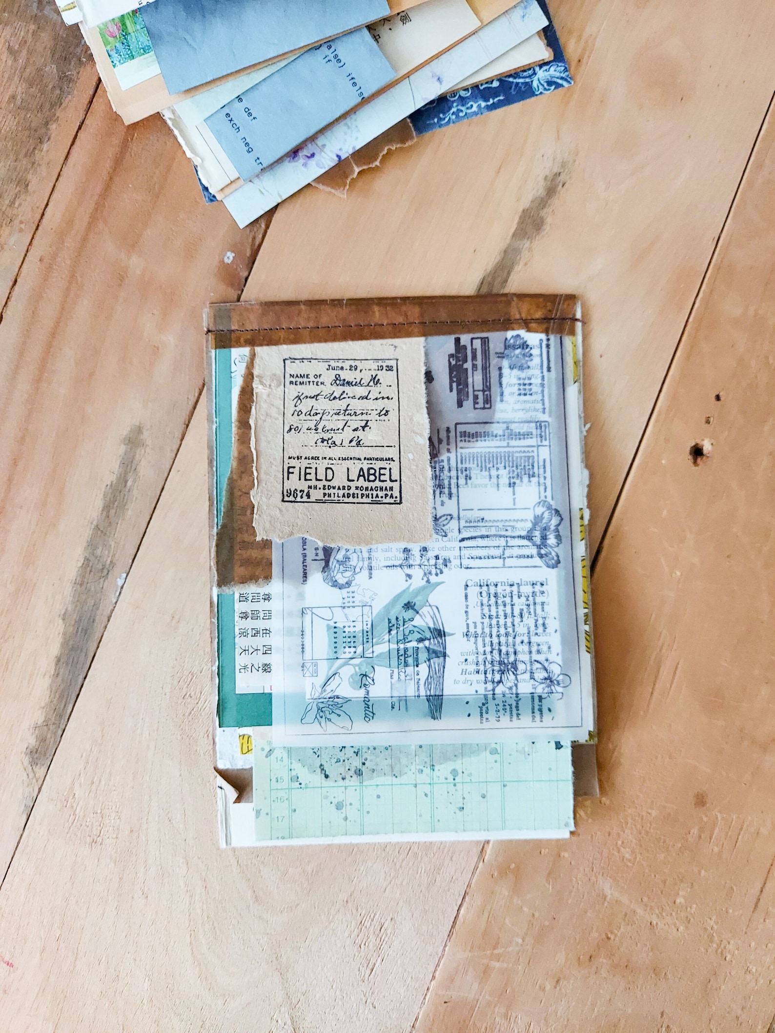 5x7 Sampler Scrap Pad - Mixed Ephemera Papers for Collaging, Junk ...