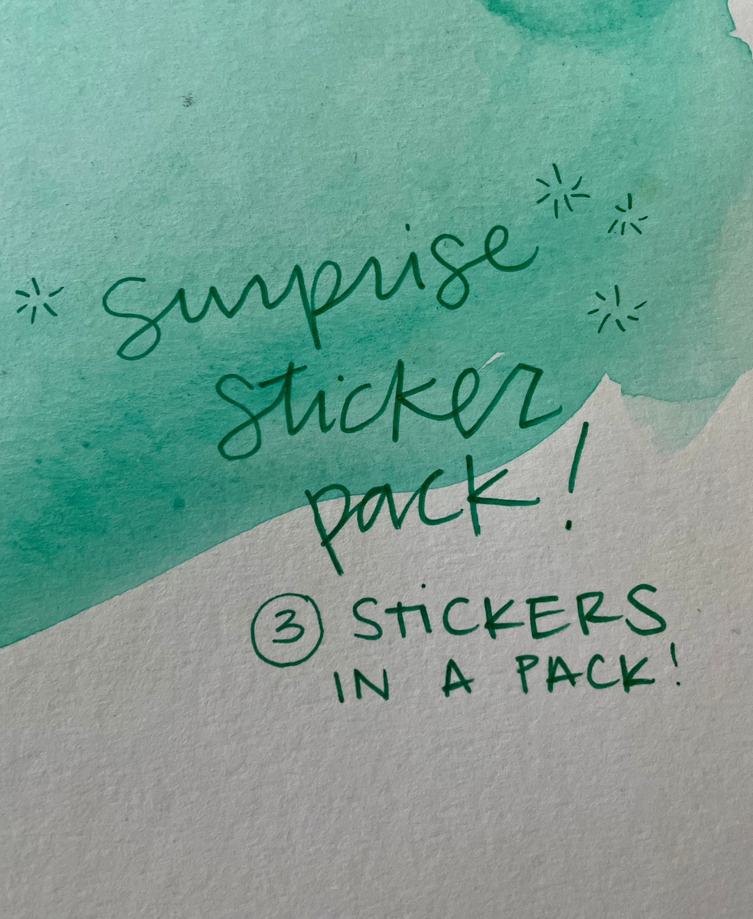 Surprise Sticker Pack | Set of Three Stickers | Random Vinyl Decals ...
