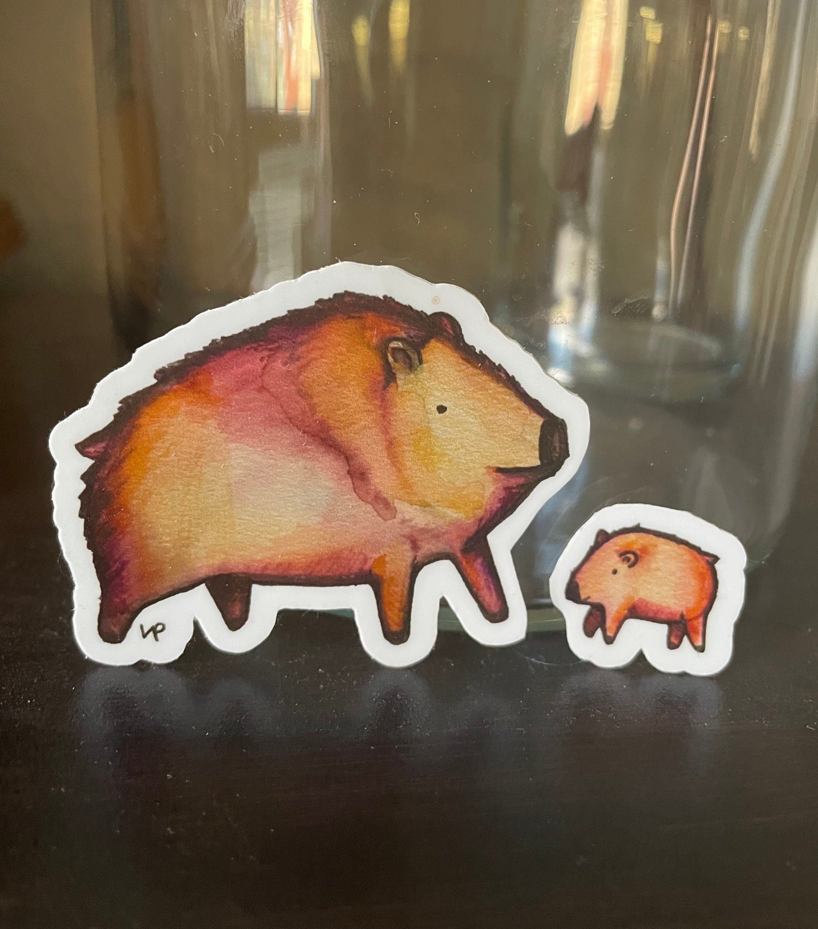 Javelina Baby Vinyl Stickers Weatherproof Javelinas Decal | Etsy
