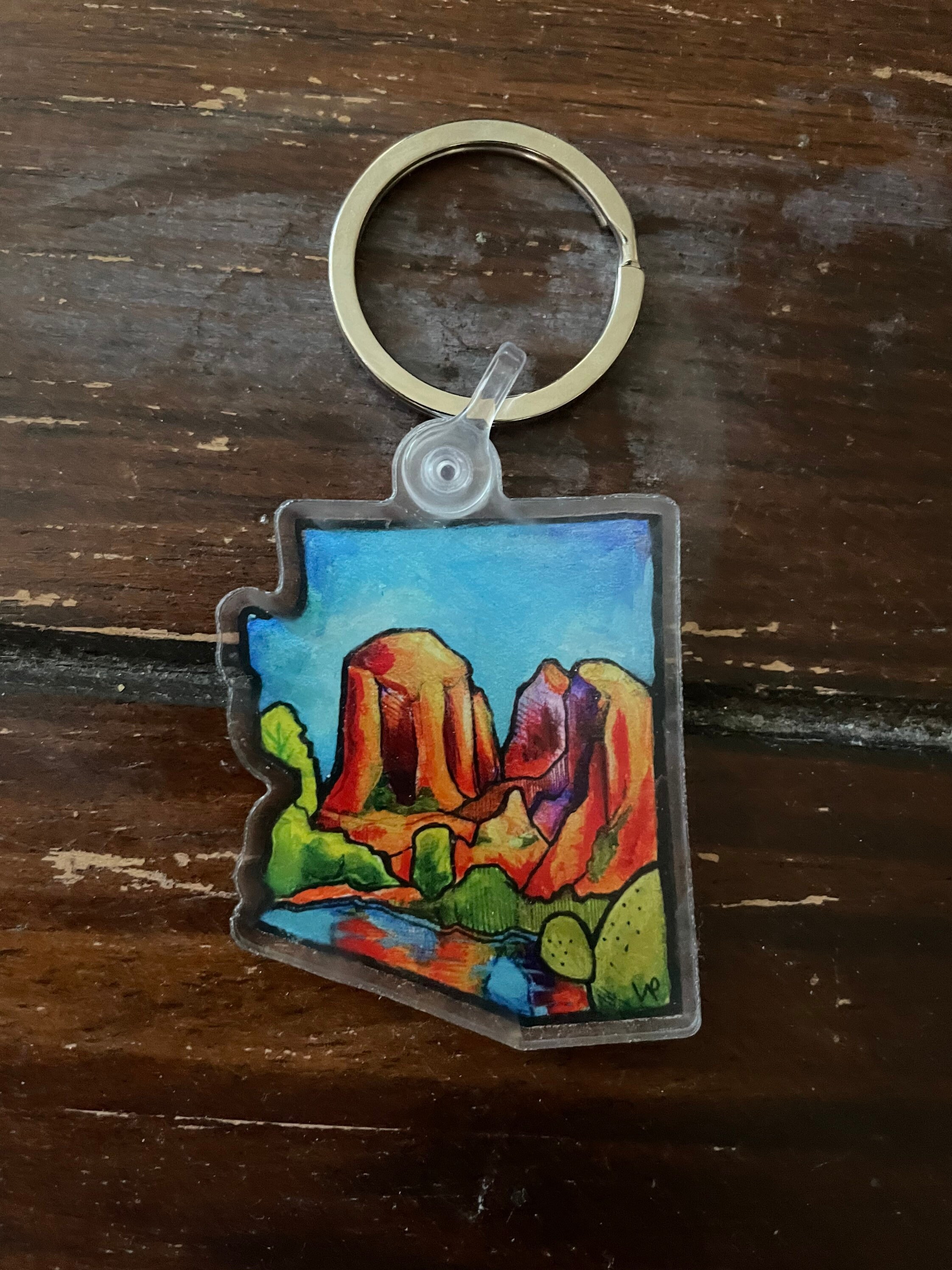 Acrylic Keychain of Sedona Arizona | Illustrated and Handmade ...