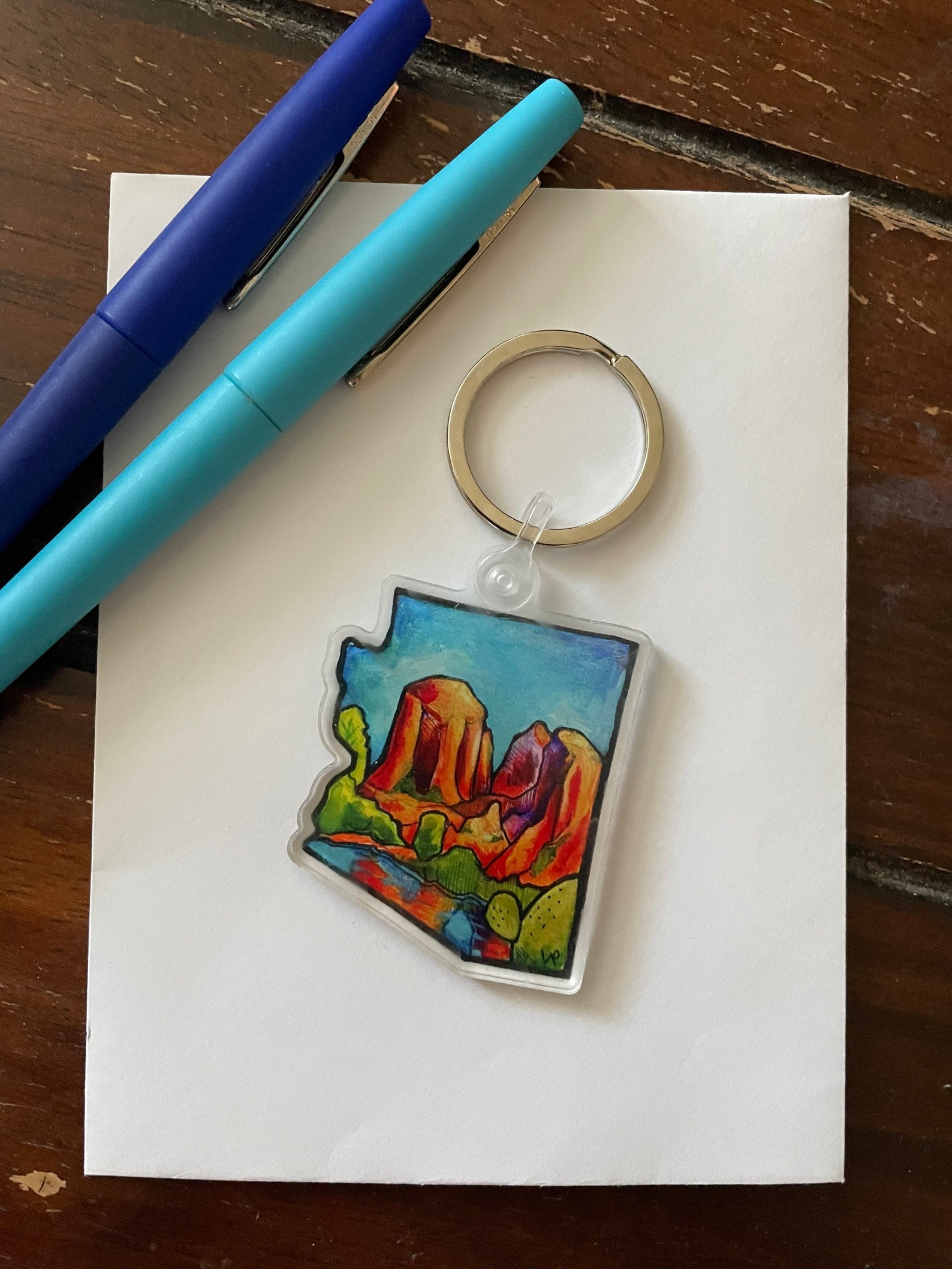 Acrylic Keychain of Sedona Arizona | Illustrated and Handmade ...