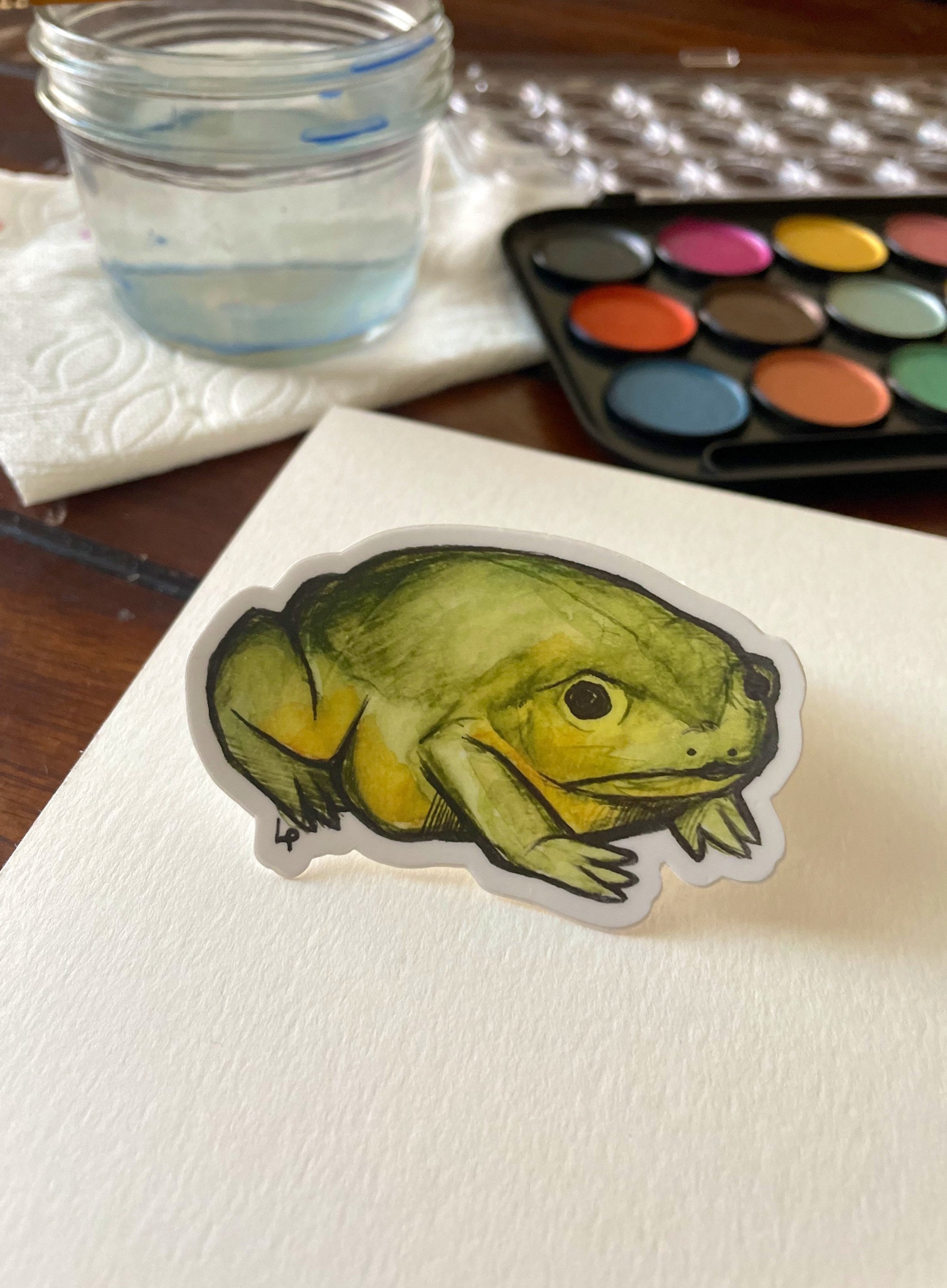 Sonoran Desert Toad Vinyl Sticker Art Decals of Desert Roads - Etsy