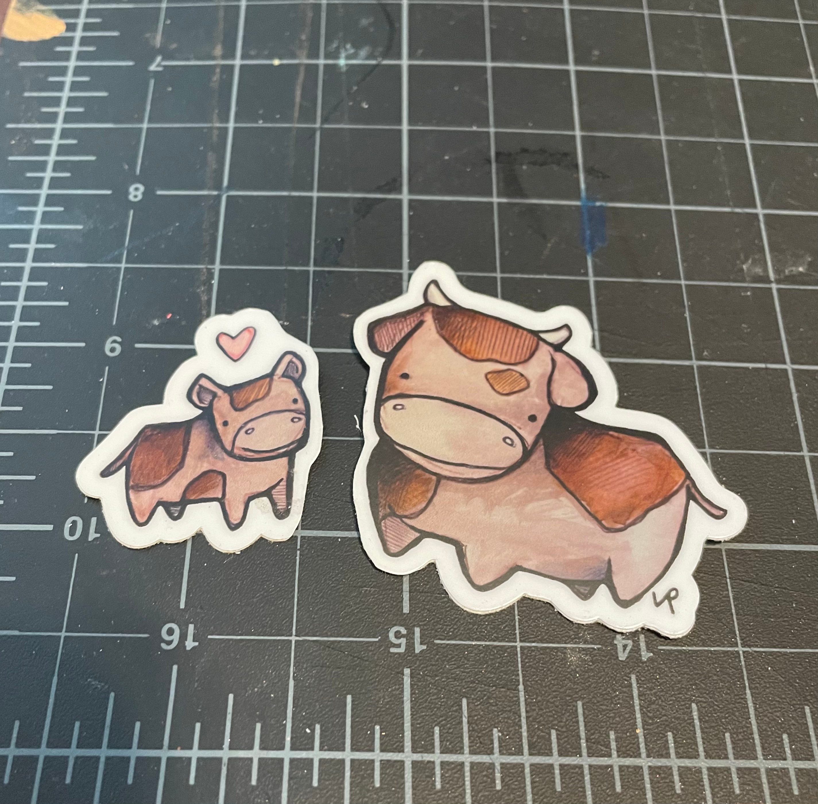 Mama Cow Baby Vinyl Stickers Cute Farm Animal Sticker - Etsy