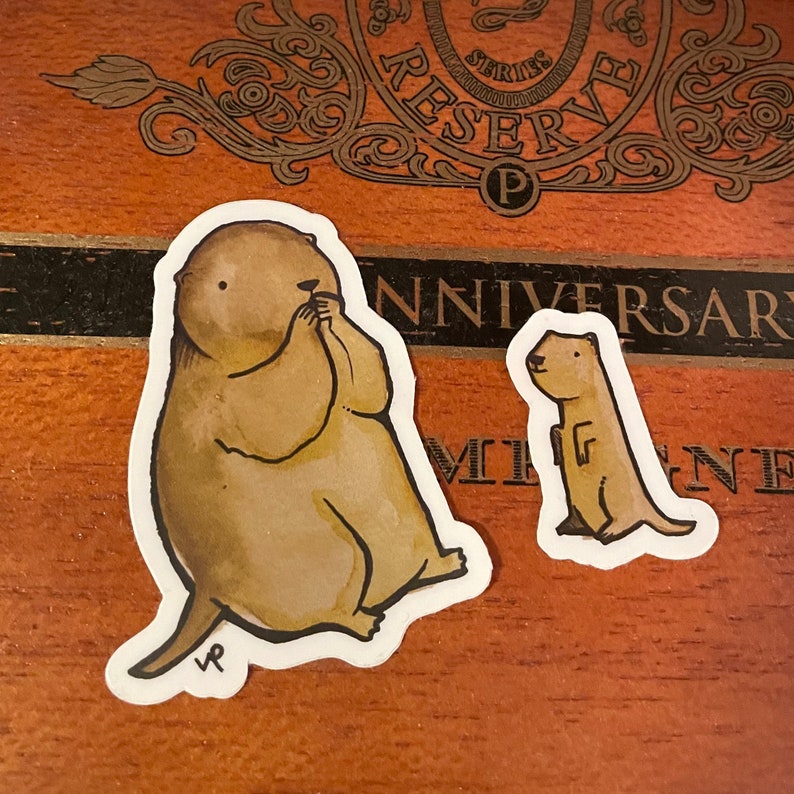 Prairie Dog Vinyl Stickers Mama Baby Sticker Art Prairie | Etsy