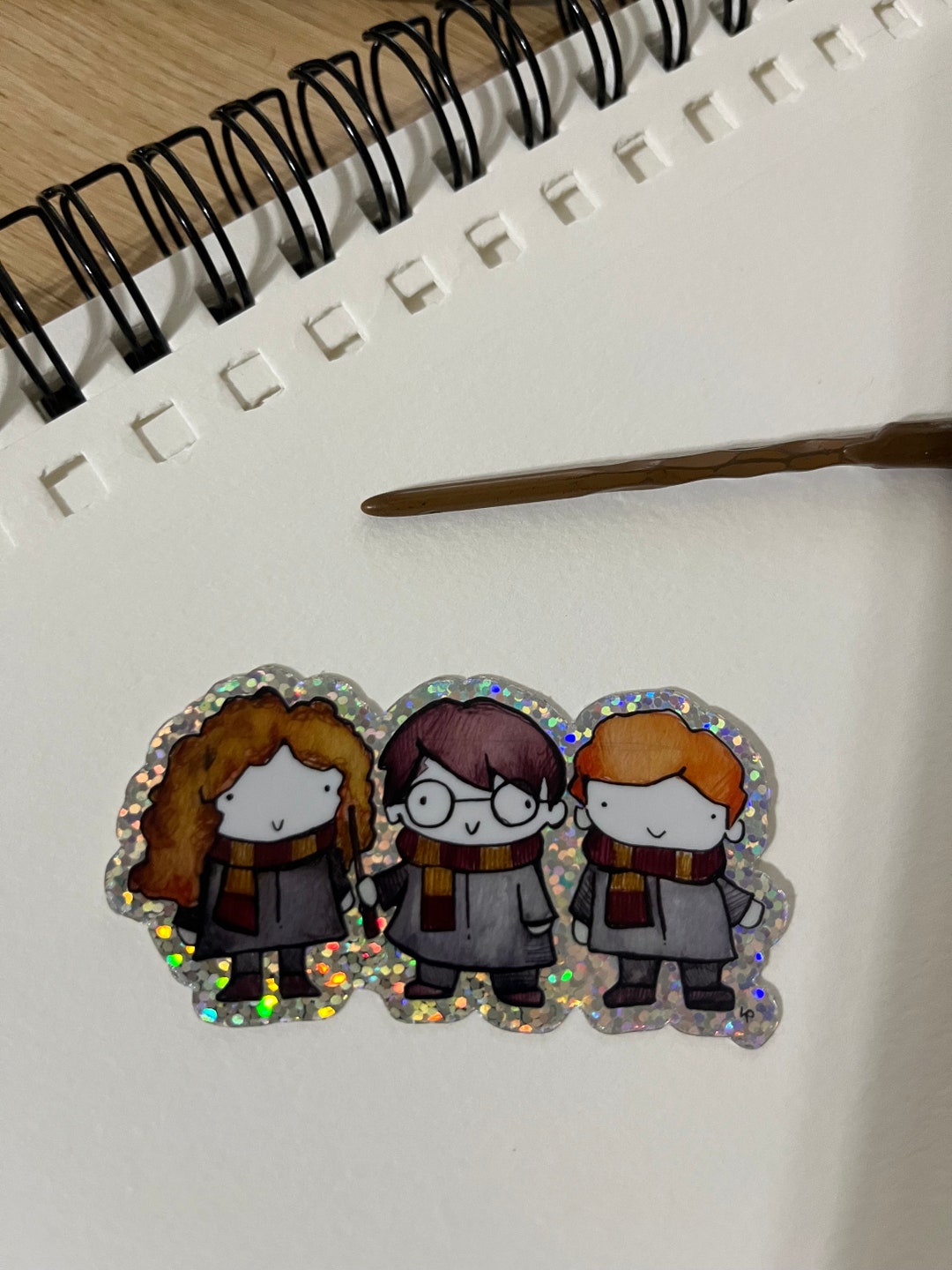 Holographic Happy Hogwarts Vinyl Sticker | Weatherproof Decals | Gifts ...