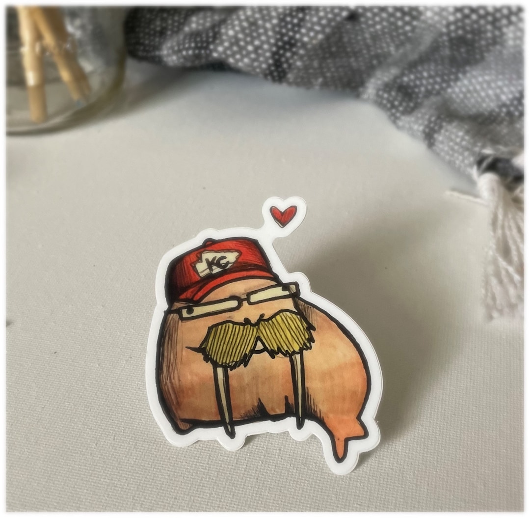 Andy Reid Walrus vinyl sticker | new and improved | Kansas City Chiefs ...