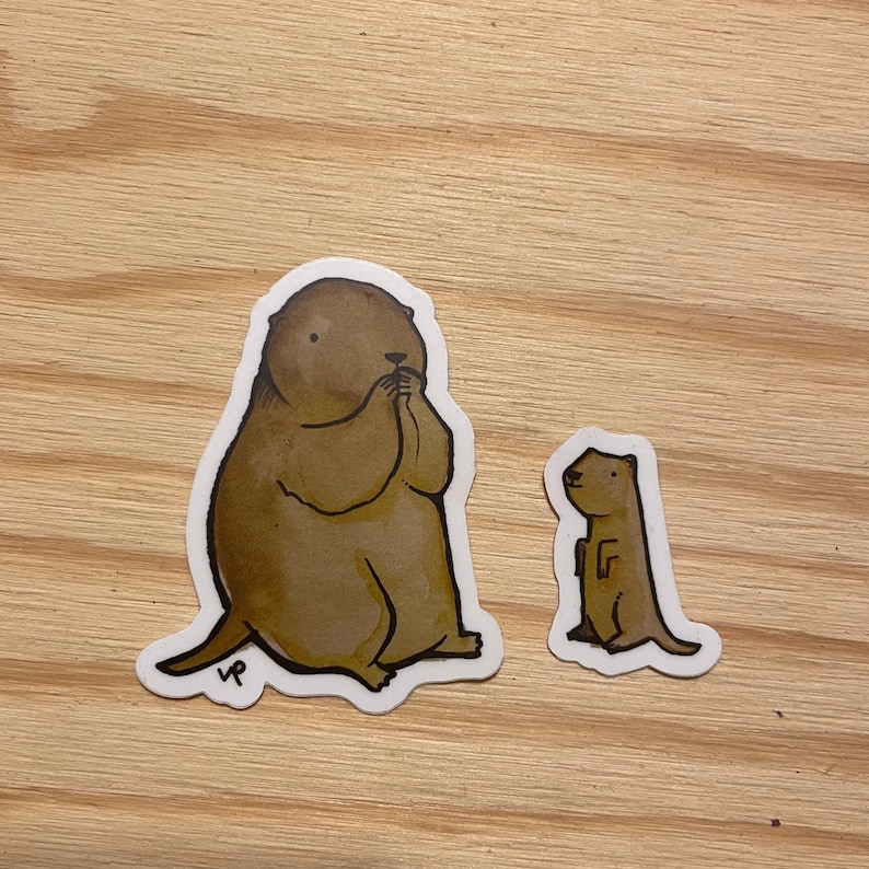 Prairie Dog Vinyl Stickers Mama Baby Sticker Art Prairie | Etsy