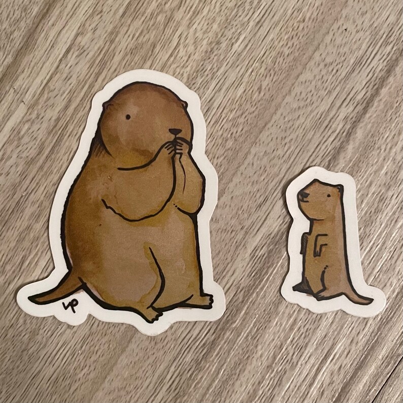 Prairie Dog Vinyl Stickers Mama Baby Sticker Art Prairie | Etsy
