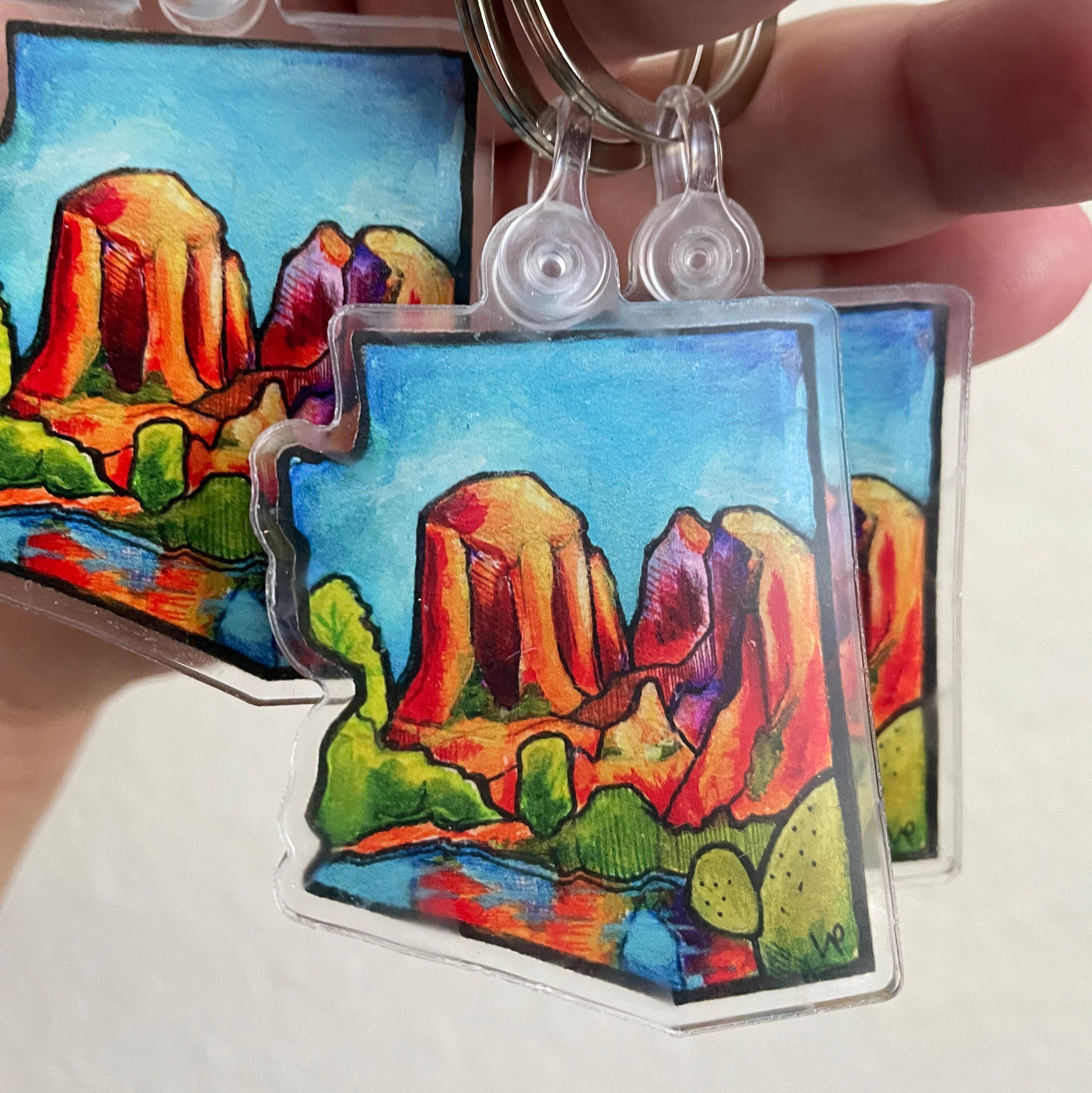Acrylic Keychain of Sedona Arizona | Illustrated and Handmade ...