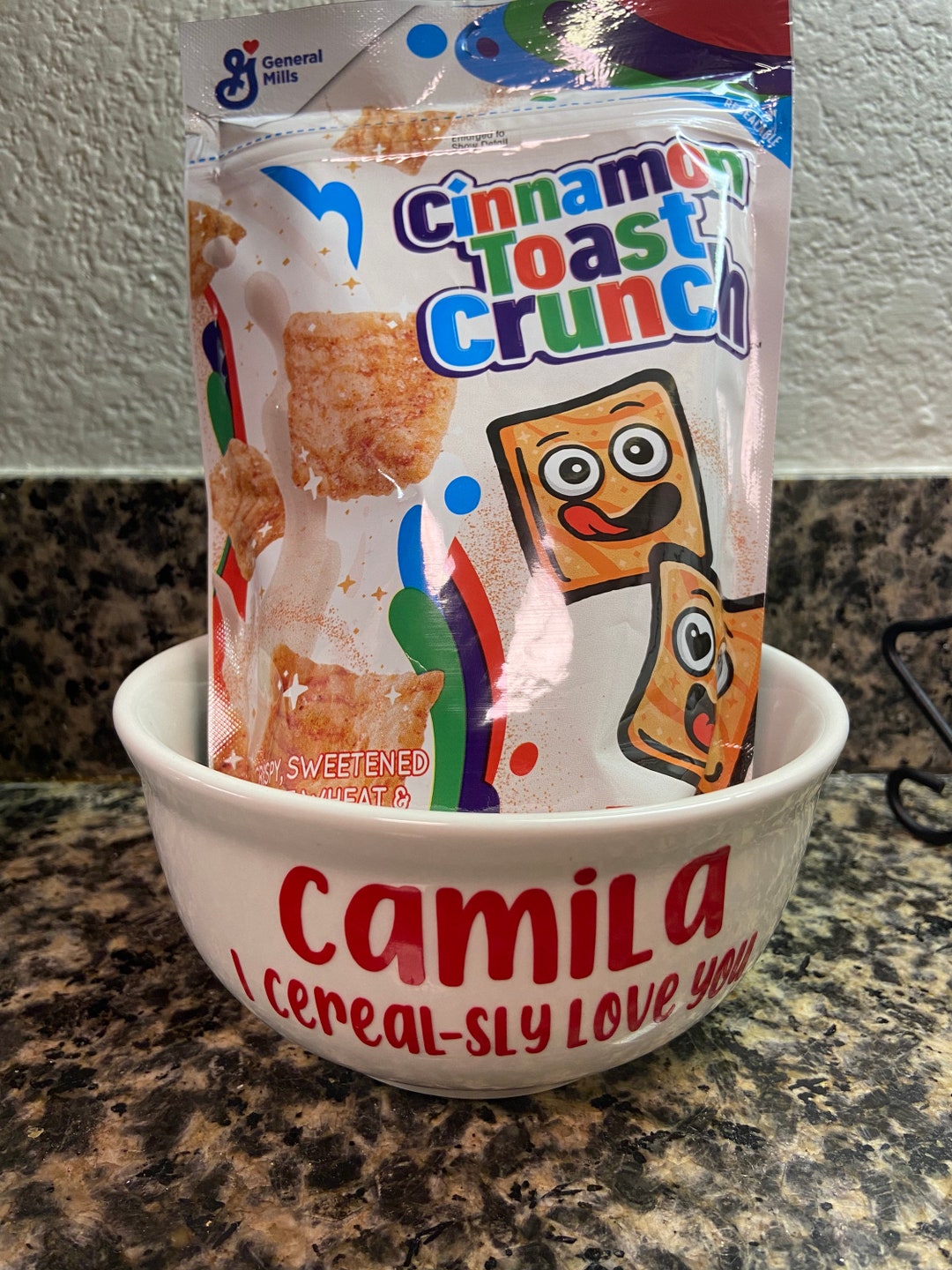 Customized Valentine Bowls, Personalized I Cerealsly Love You Cereal ...