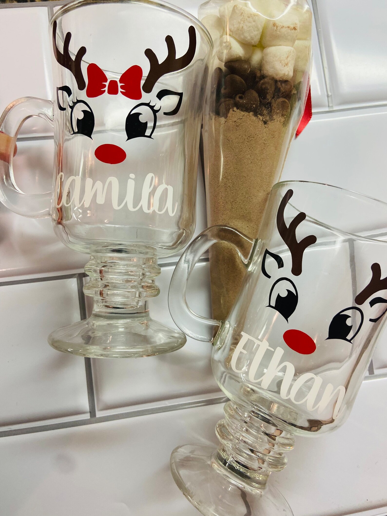 Personalized Christmas Hot Cocoa Cups Holiday Cups Christmas - Etsy