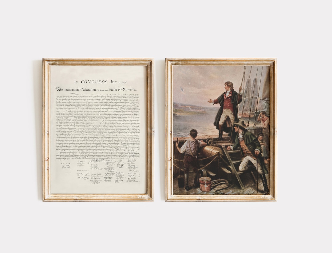 Declaration of Independence / INSTANT DOWNLOAD / Antique American Wall ...