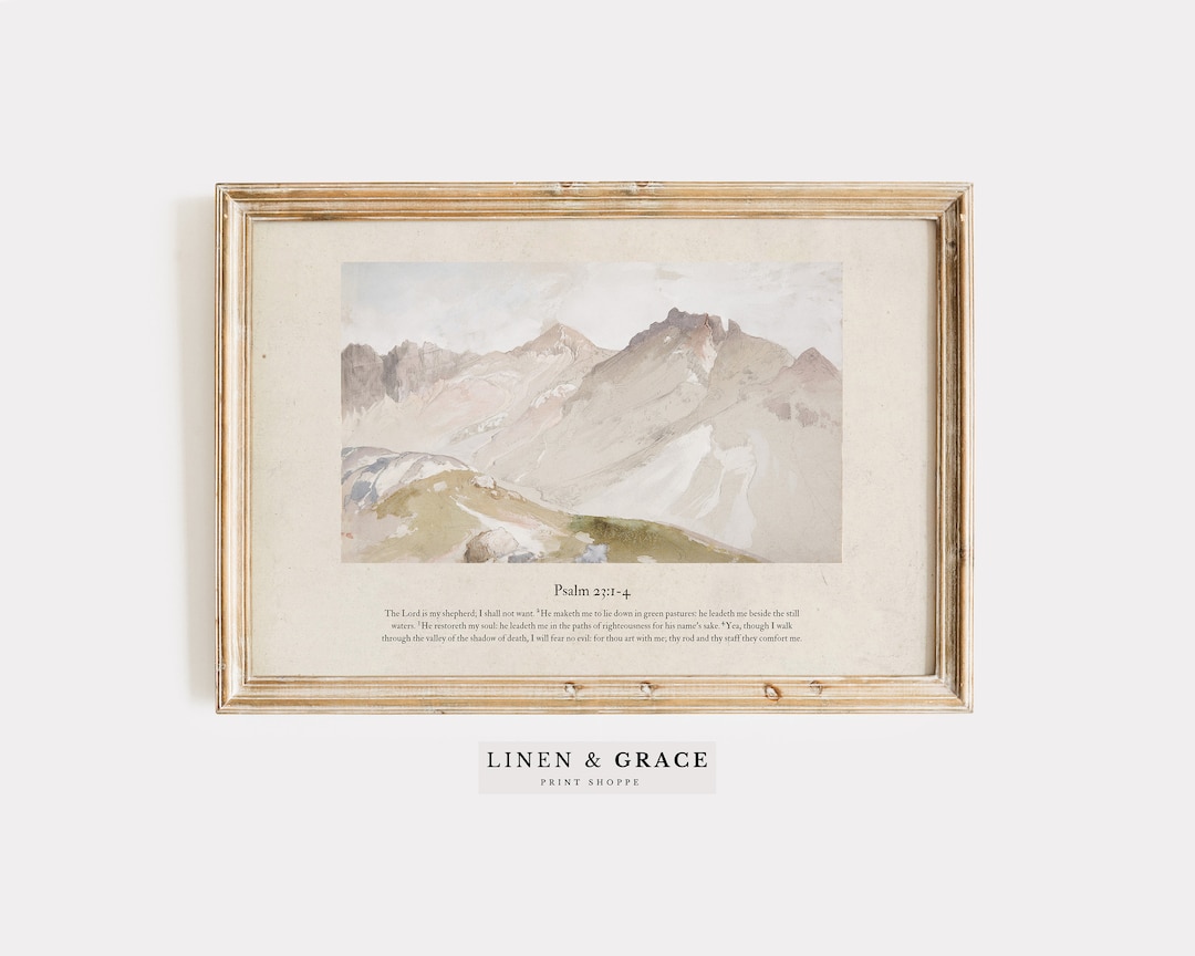 Christian Bible Verse Printable / Psalms Scriptures / Christian Gift ...