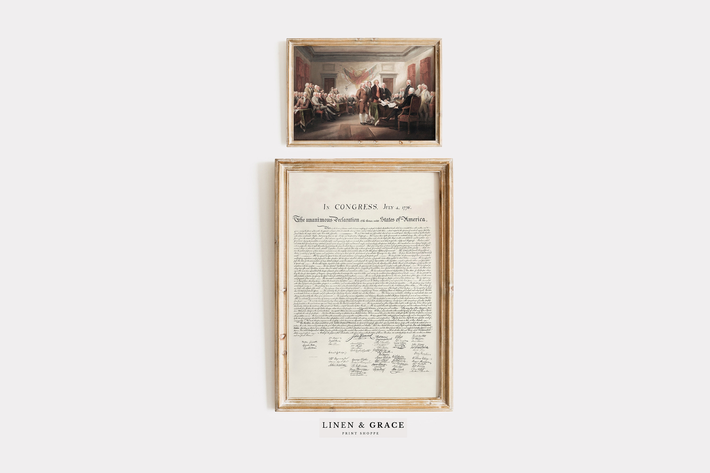 Declaration of Independence / INSTANT DOWNLOAD / Antique American Wall ...