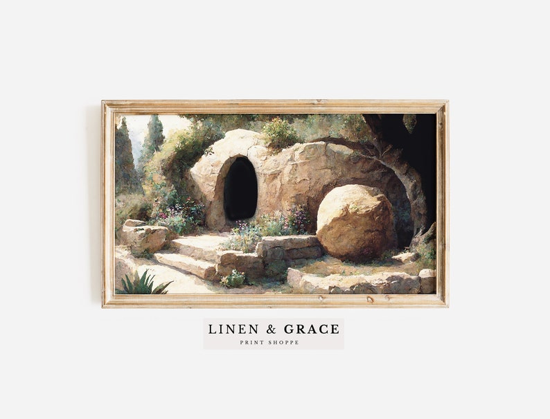 Samsung Frame TV | the Tomb is Empty | Frame TV Christian Art | Jesus ...