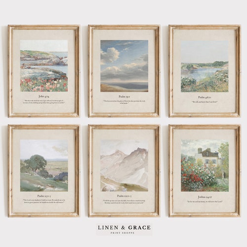 Christian Gallery Set of Three / Emmanuel Printable Wall Art / - Etsy