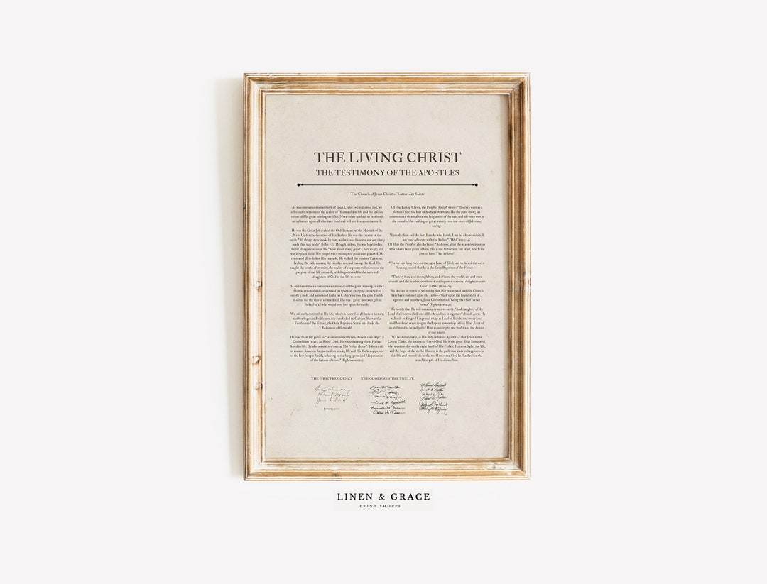 The Living Christ / INSTANT DOWNLOAD LDS Wall Art / Latter-day Saint ...