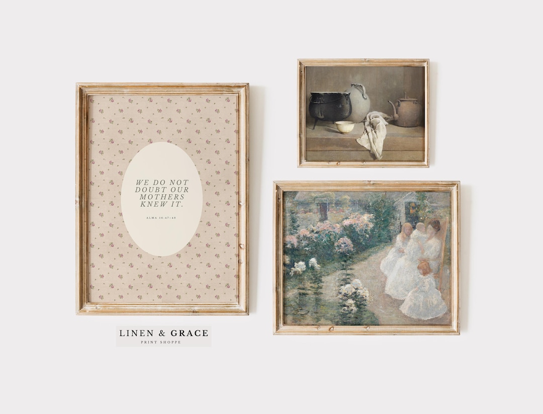 Motherhood LDS Painting Set of 3 / LDS Mothers Day Gift / Book of ...