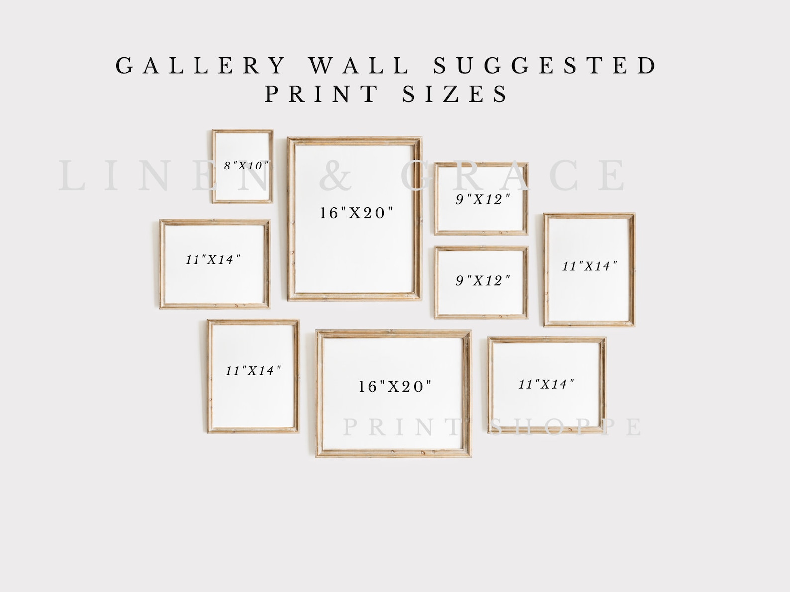 Christian Gallery Set of Nine / DIGITAL DOWNLOAD / Psalms 23 Scripture ...