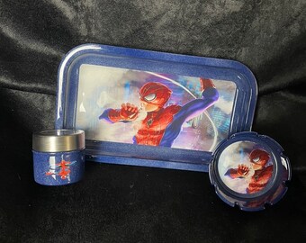 Spiderman Tray Set - Etsy