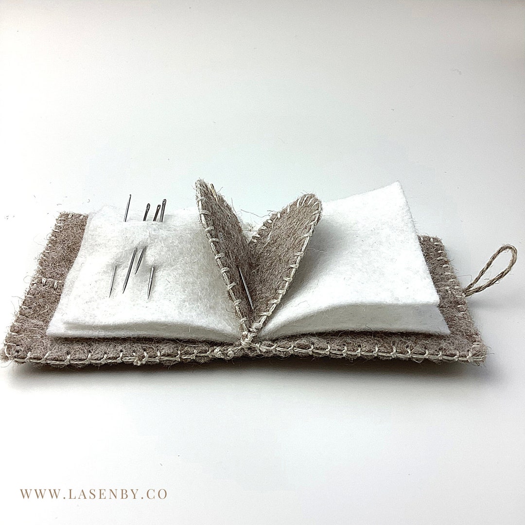 Hand Sewing KIT Tiny Wool Felt Needlebook Pincushion Video Tutorial ...