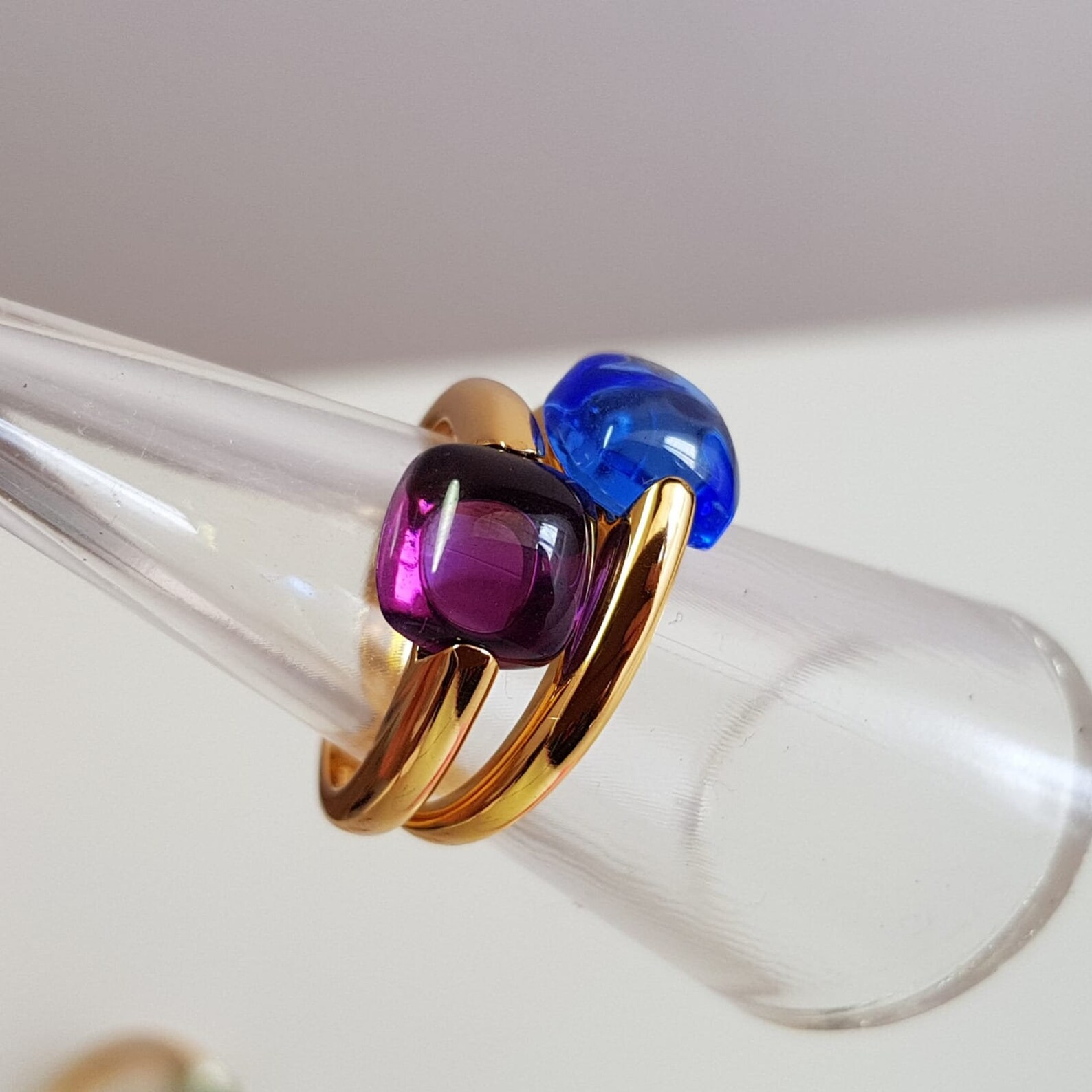 Elegant Simple 925 Silver Stacking Ring Hard Gold Plated | Etsy