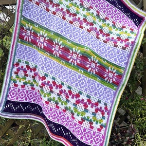 Sunny Flowers - Overlay Mosaic Crochet - Digital PDF Pattern - English ...