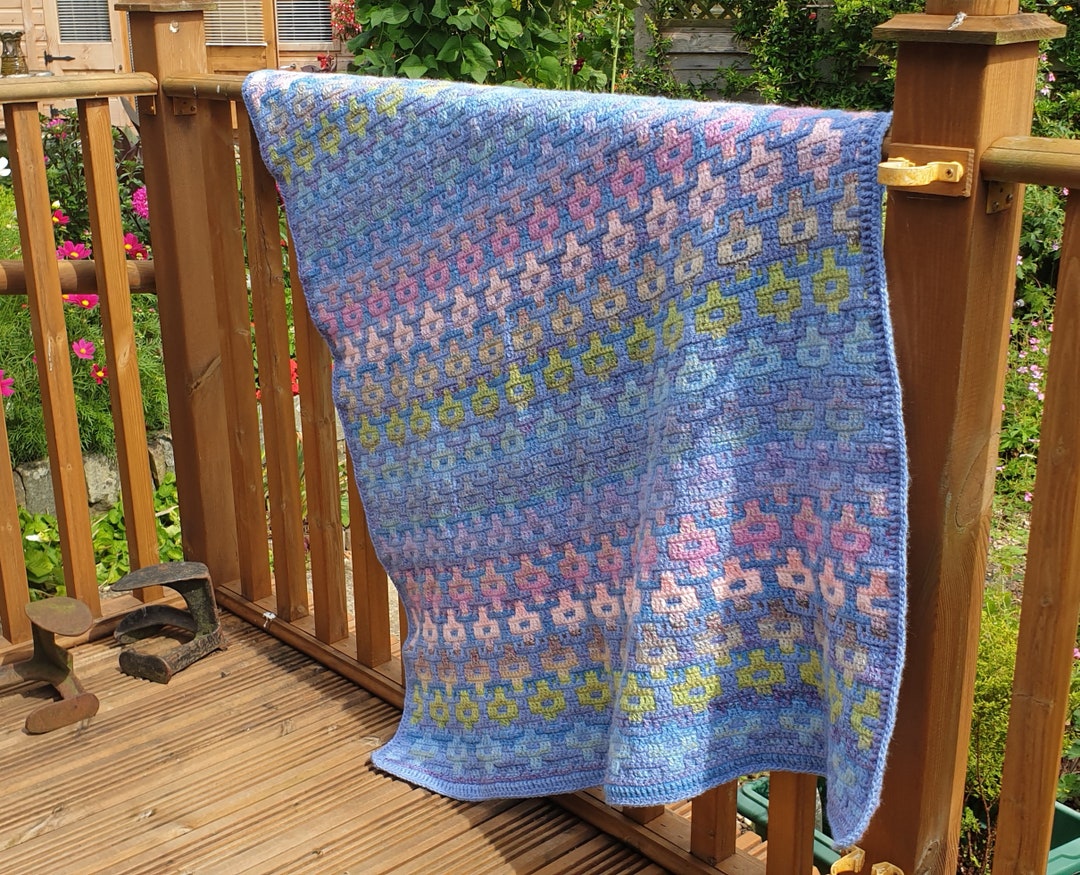 Giverny - Inset Mosaic Crochet Pattern - Etsy