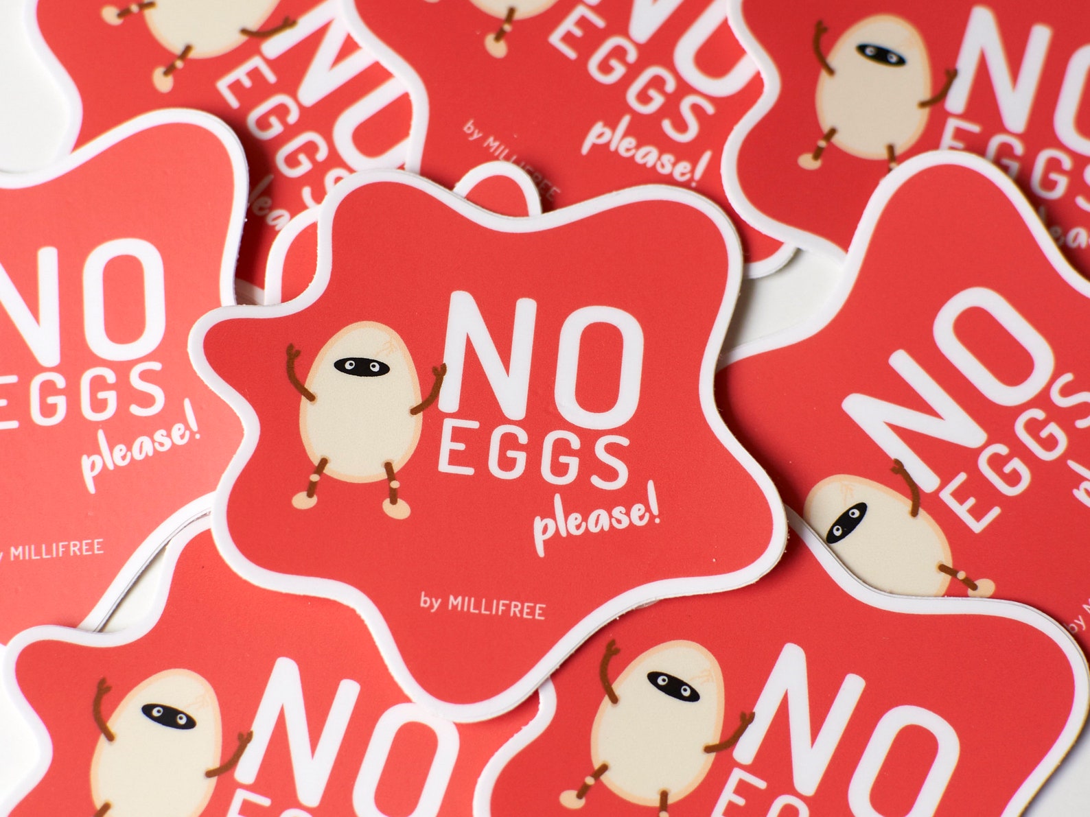 Durable Allergy Awareness Stickers - Etsy