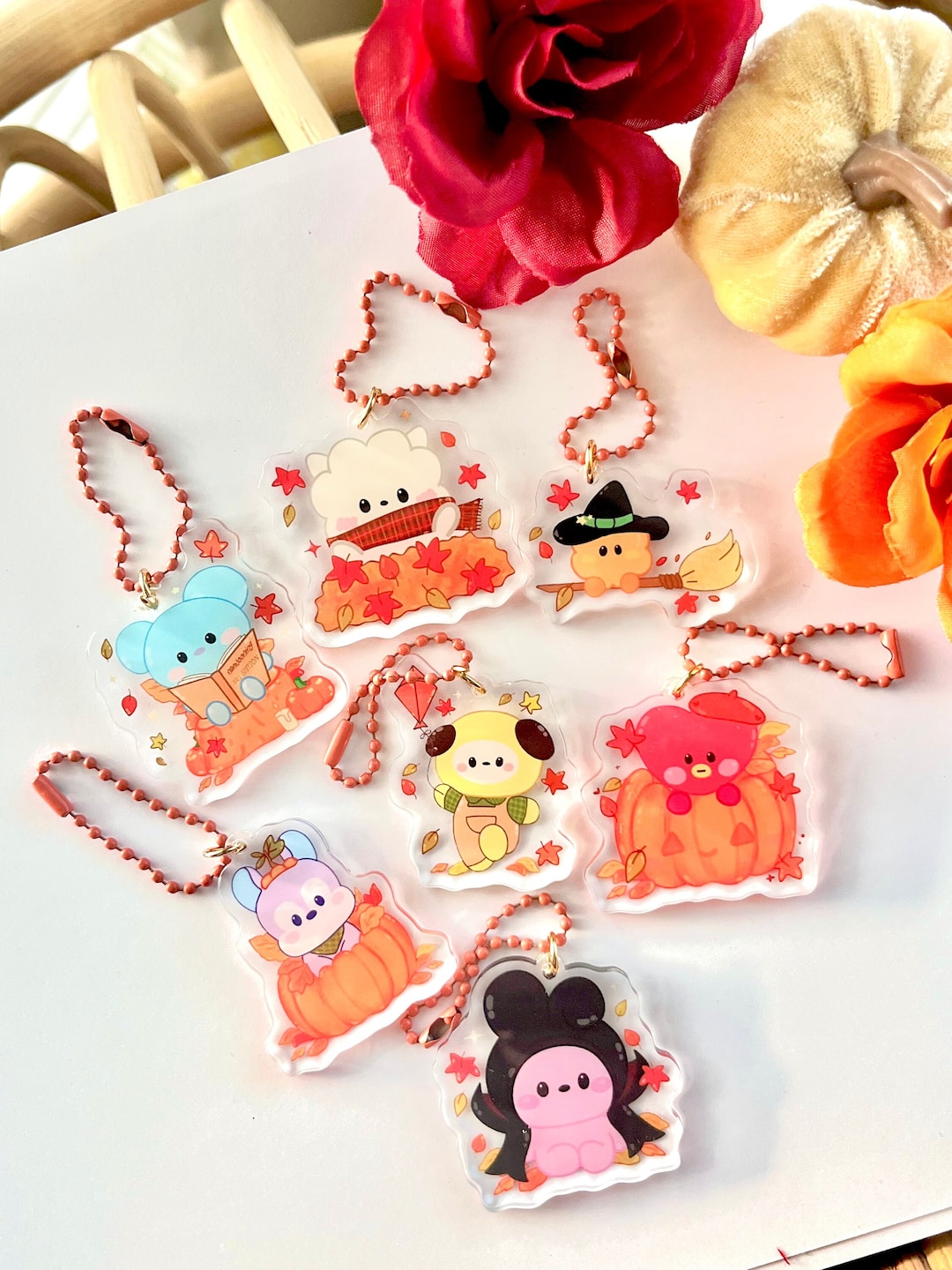 Cozy Autumn Bt21 Acrylic Keychain Blind Bag - Etsy