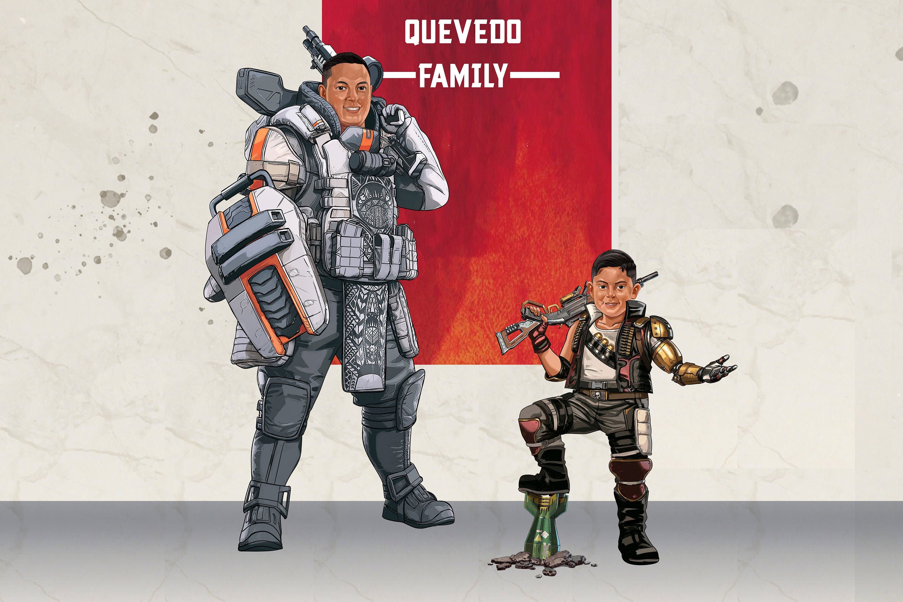 Apex Legends portrait Custom Portrait Wraith Mirage | Etsy