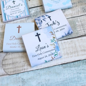 First Holy Communion Chocolate Box, Gift for Guest, Boy Communion ...