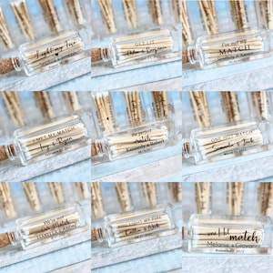 Unique Wedding Match Bottles, the Perfect Match, Wedding Favor, Custom ...