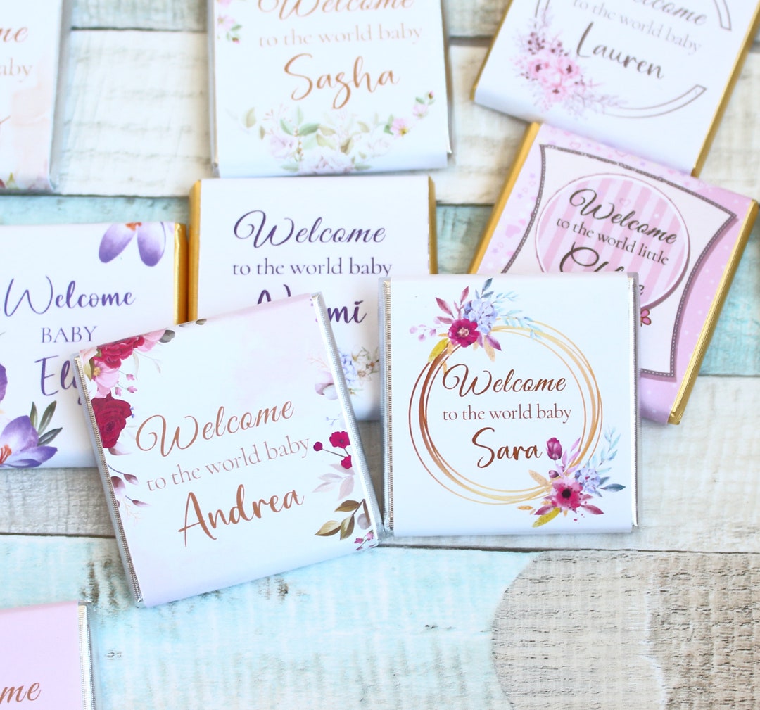 Welcome to the World Little Baby, Mini Chocolate, Bulk Favors, It is a ...