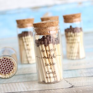 The Perfect Match Favors, Wedding Matches, Personalized Match Bottle ...
